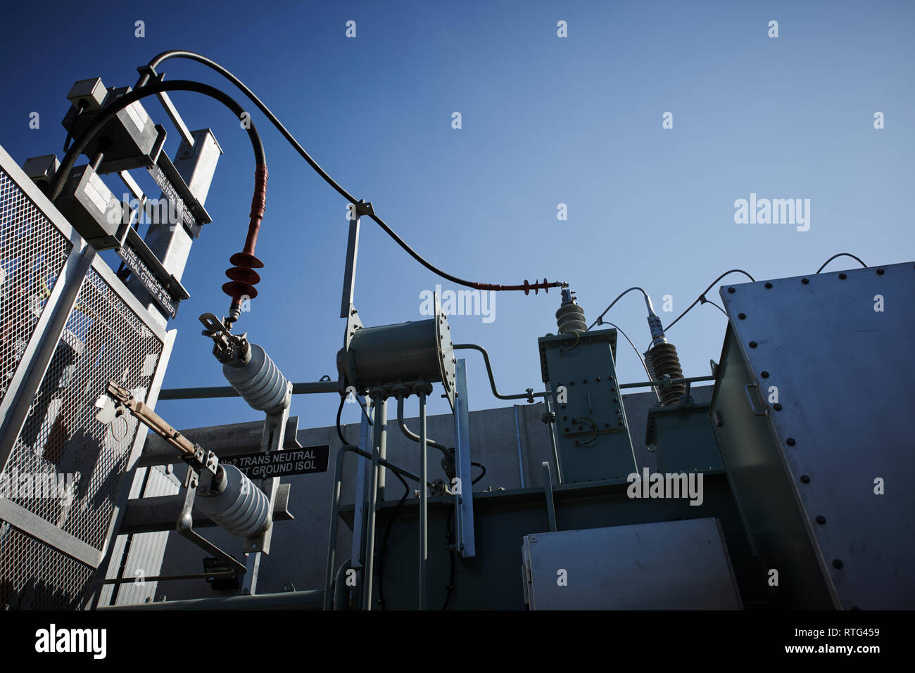 An electrical power plant substation Stock Photo - Alamy