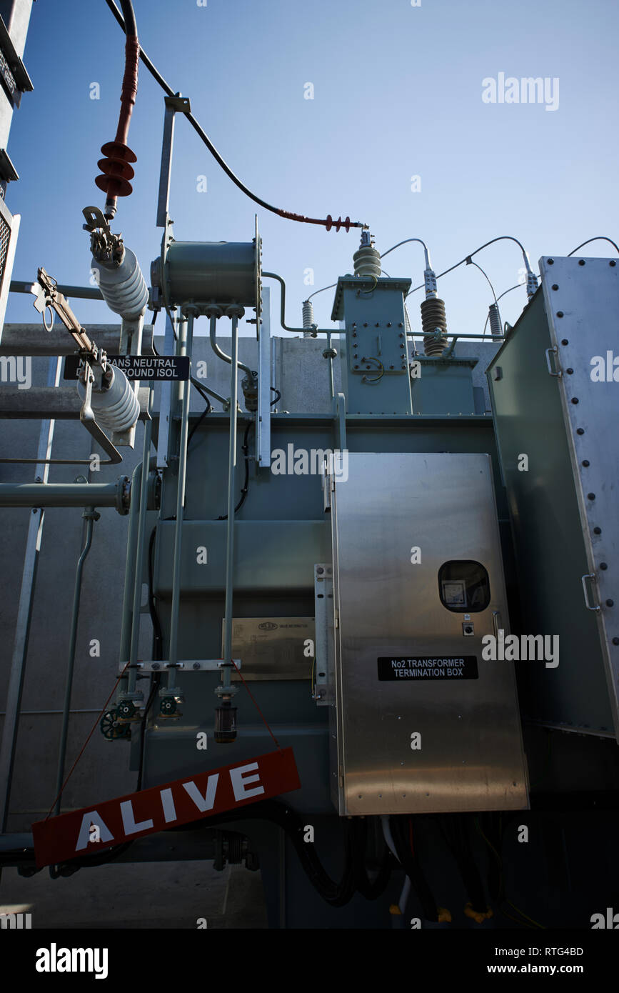 An electrical power plant substation Stock Photo - Alamy
