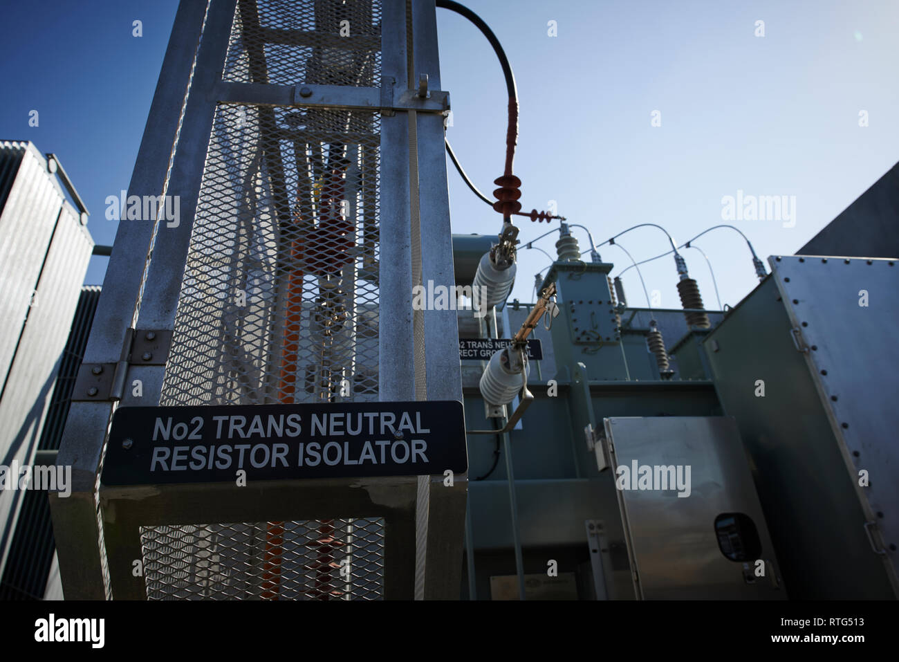 An electrical power plant substation Stock Photo - Alamy