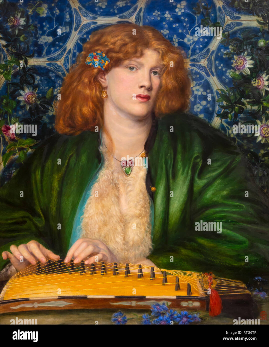 The Blue Bower, Dante Gabriel Rossetti, 1865 Stock Photo - Alamy