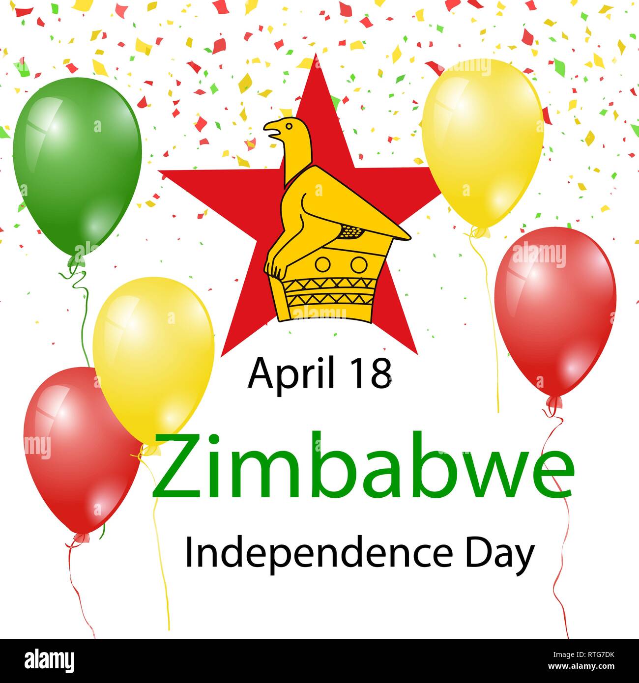 Zimbabwe Independence Day Background. Creative concept for banners ...