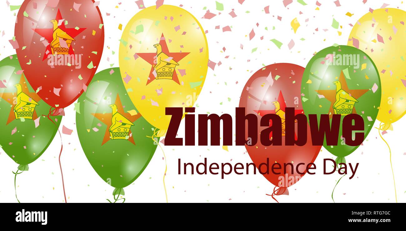 Zimbabwe Independence Day Background. Creative concept for banners ...