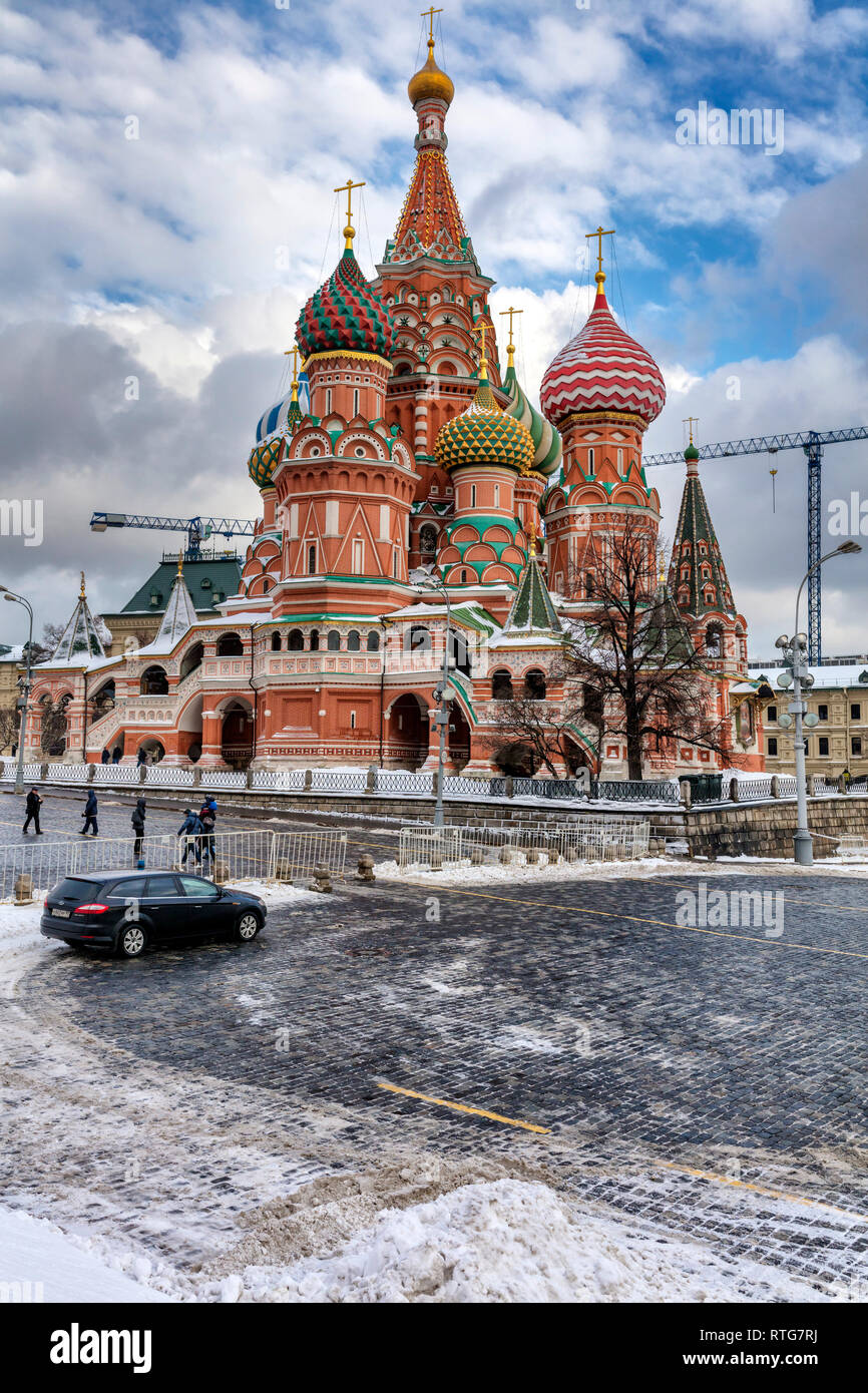 Saint Basil's Cathedral, Red square, Moscow, Russia Stock Photo - Alamy