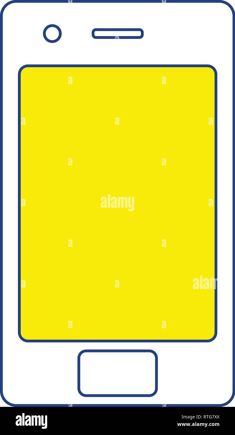 Smartphone icon. Thin line design. Vector illustration Stock Vector ...