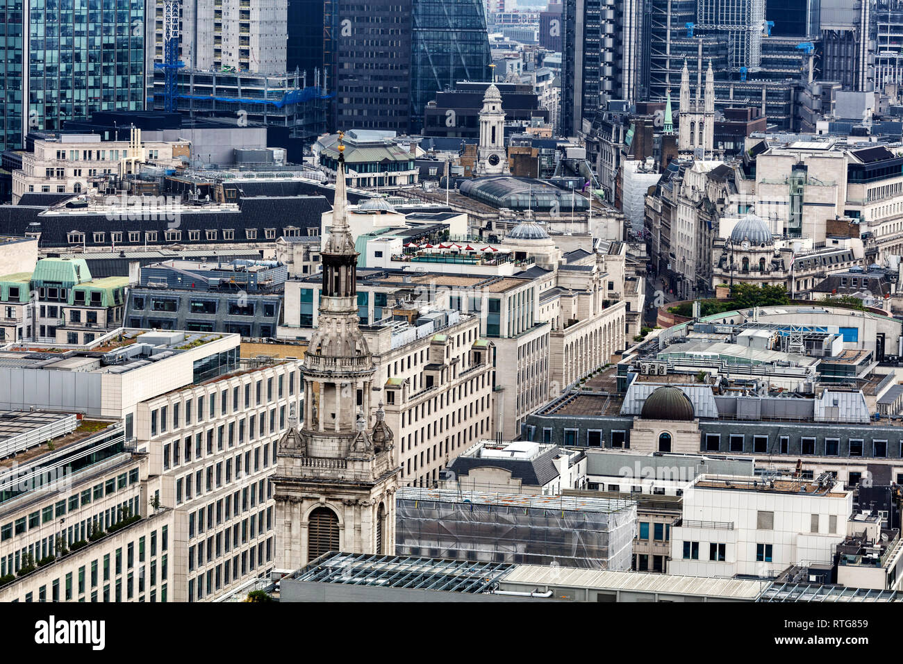 St Mary le Bow church, Cityscape from the gallery of St Paul's ...