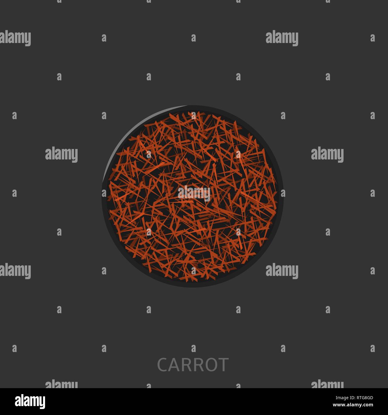 Chopped vegetables top view Stock Vector Images - Alamy