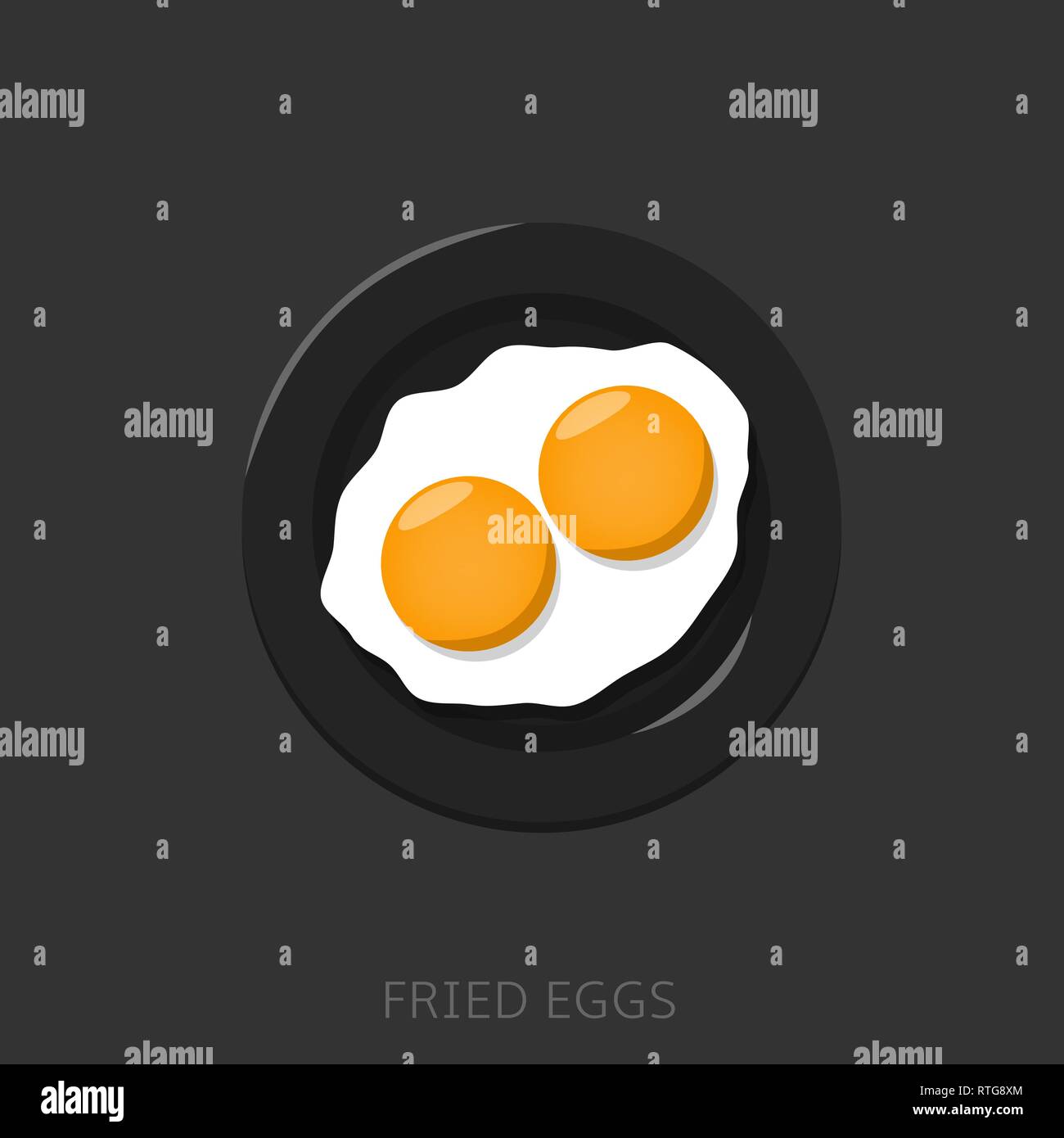 Top view black kitchen Stock Vector Images - Alamy