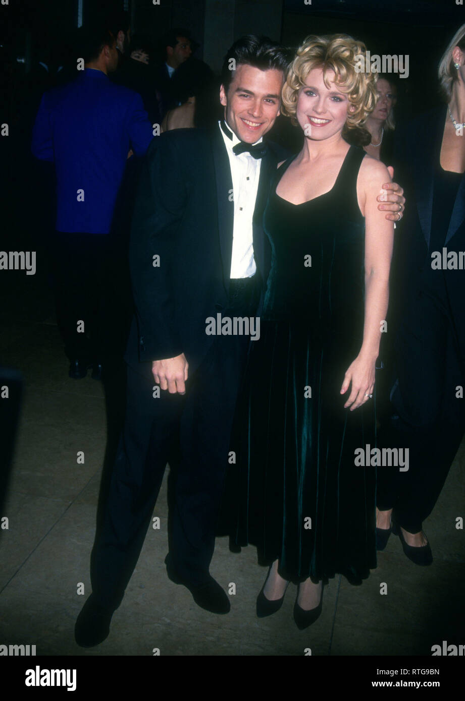 BEVERLY HILLS, CA - FEBRUARY 4: Actor Scott Reeves and wife actress ...