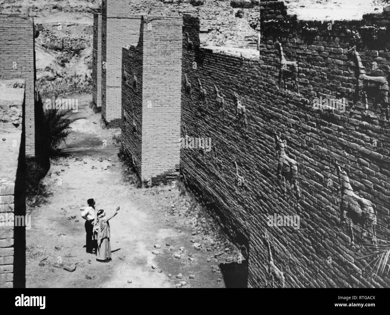 bas-reliefs, babylon 1957 Stock Photo - Alamy