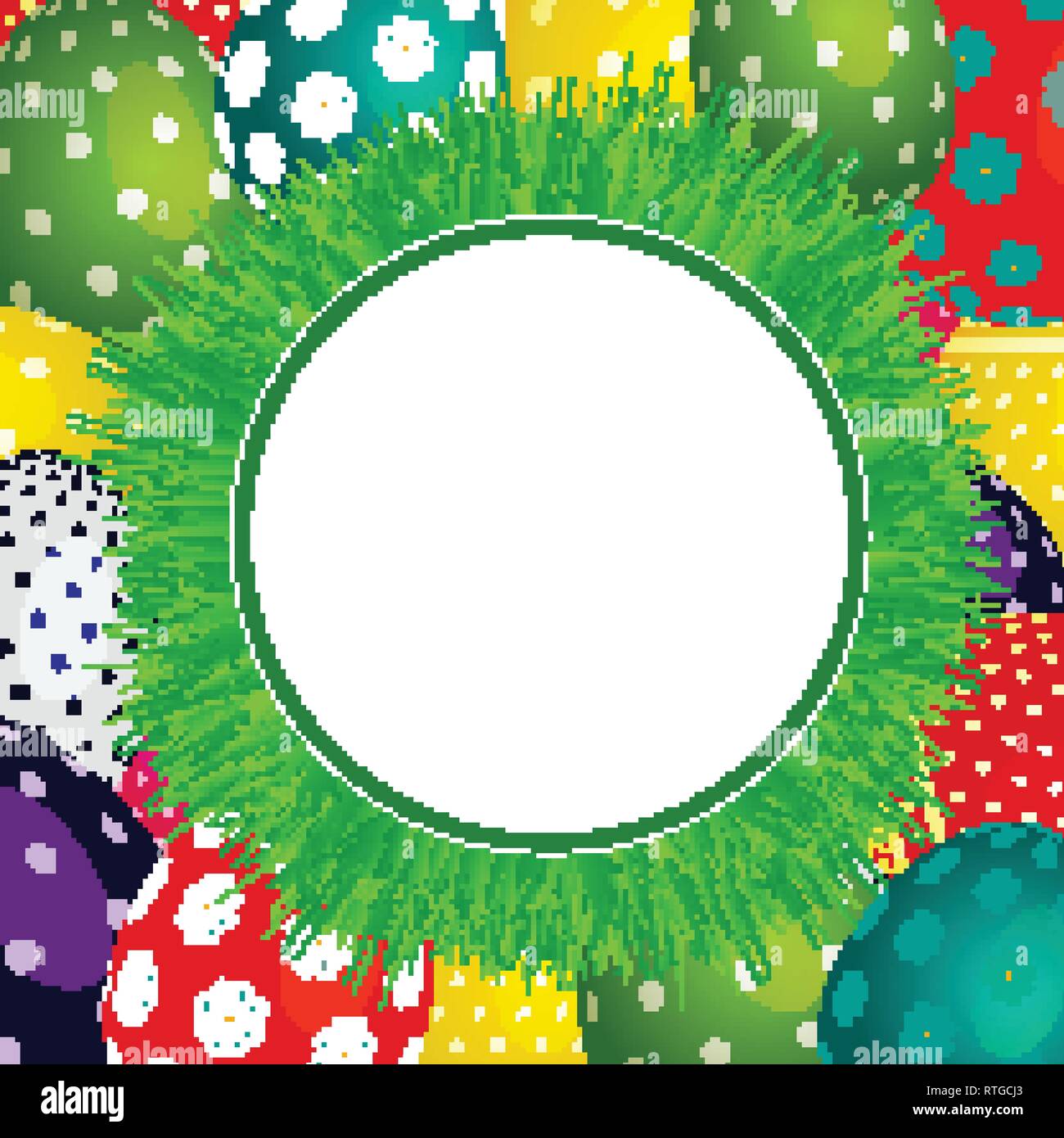 Easter flower border Stock Vector Images - Alamy