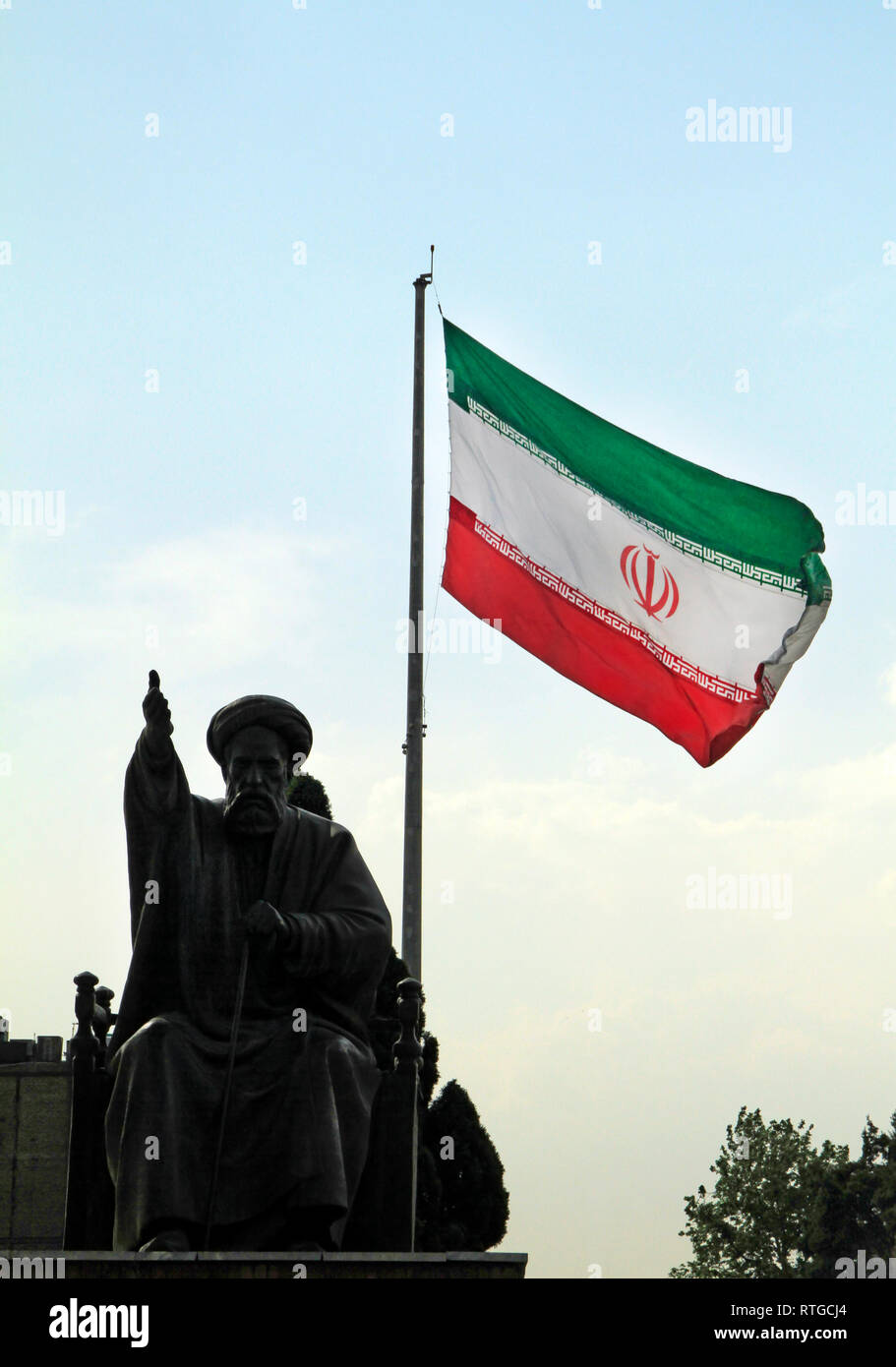 Tehran iran flag hi-res stock photography and images - Alamy