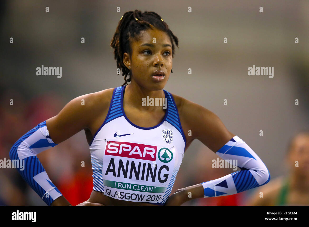 Great Britain's Amber Anning competes in the Women's 400m Heat 2 during ...