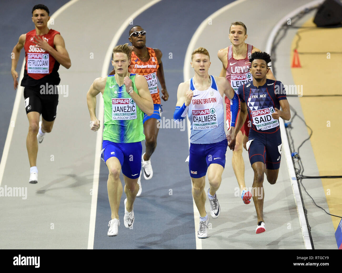 Slovakia's Luka Janezic, Great Britain's Cameron Chalmers, and France's ...