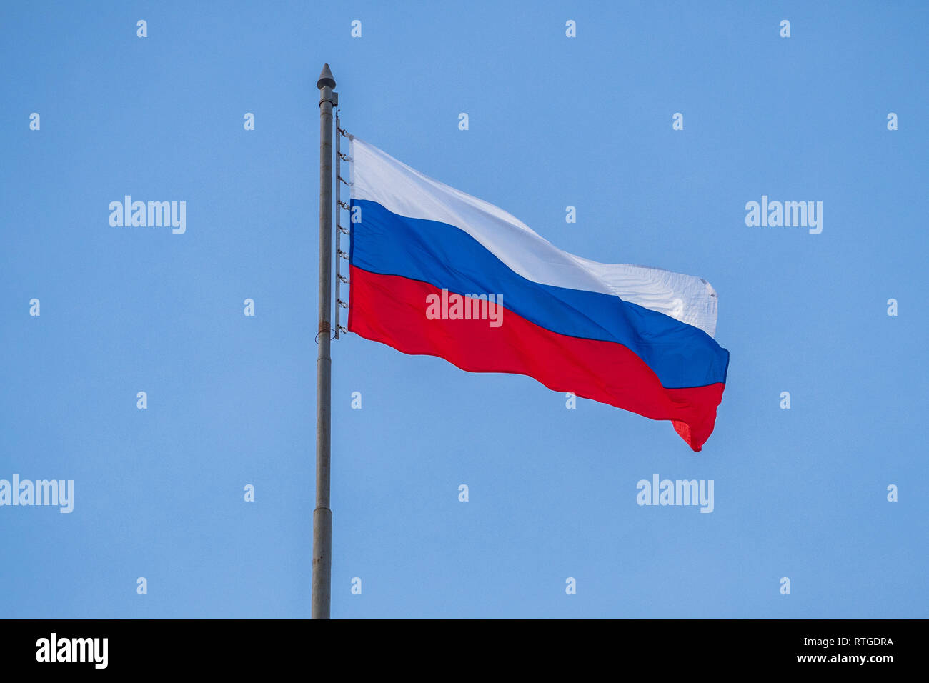 Russia, Moscow. Russian flag Stock Photo - Alamy