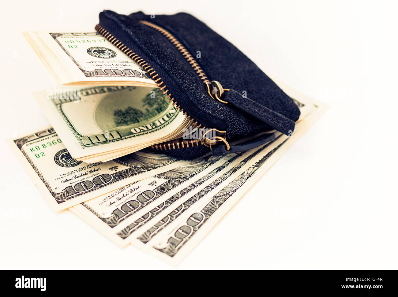 Suede leather wallet hi-res stock photography and images - Alamy