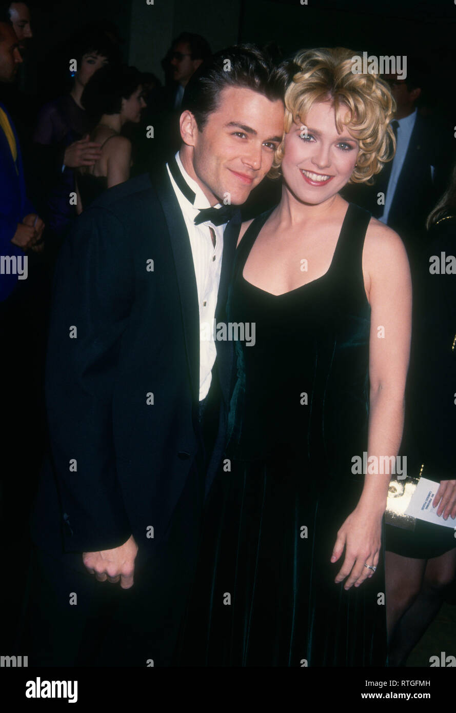 BEVERLY HILLS, CA - FEBRUARY 4: Actor Scott Reeves and wife actress ...