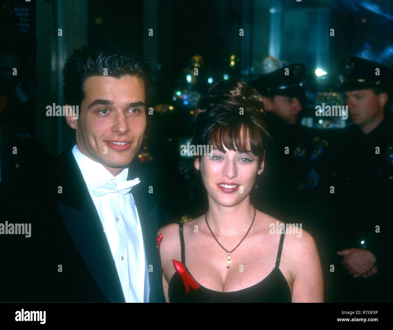 BEVERLY HILLS, CA - FEBRUARY 4: Actor Antonio Sabato Jr. and actress ...