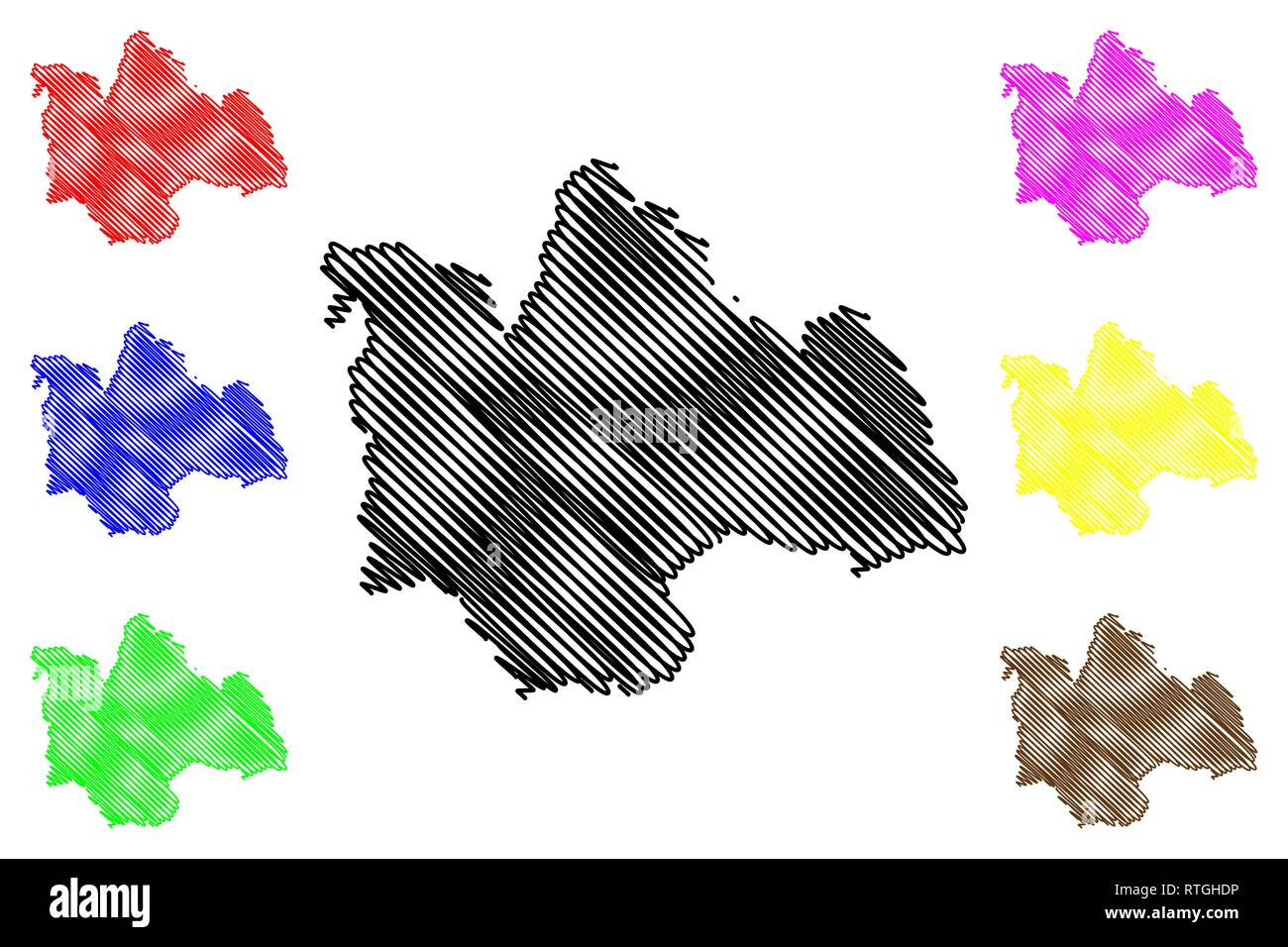 Kalasin Province (Kingdom of Thailand, Siam, Provinces of Thailand) map ...