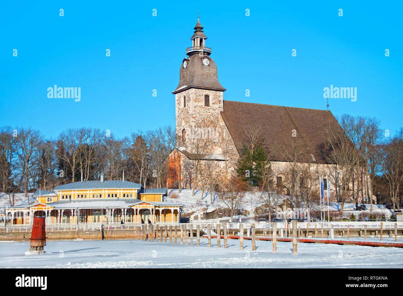 Naantali Church one of the oldest monuments in Finland. The medieval ...