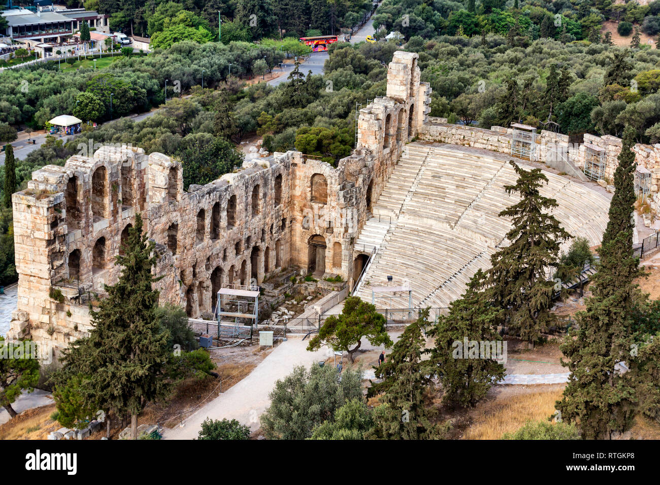 Odeon of Herodes Atticus (160s AD), Athens, Greece Stock Photo - Alamy