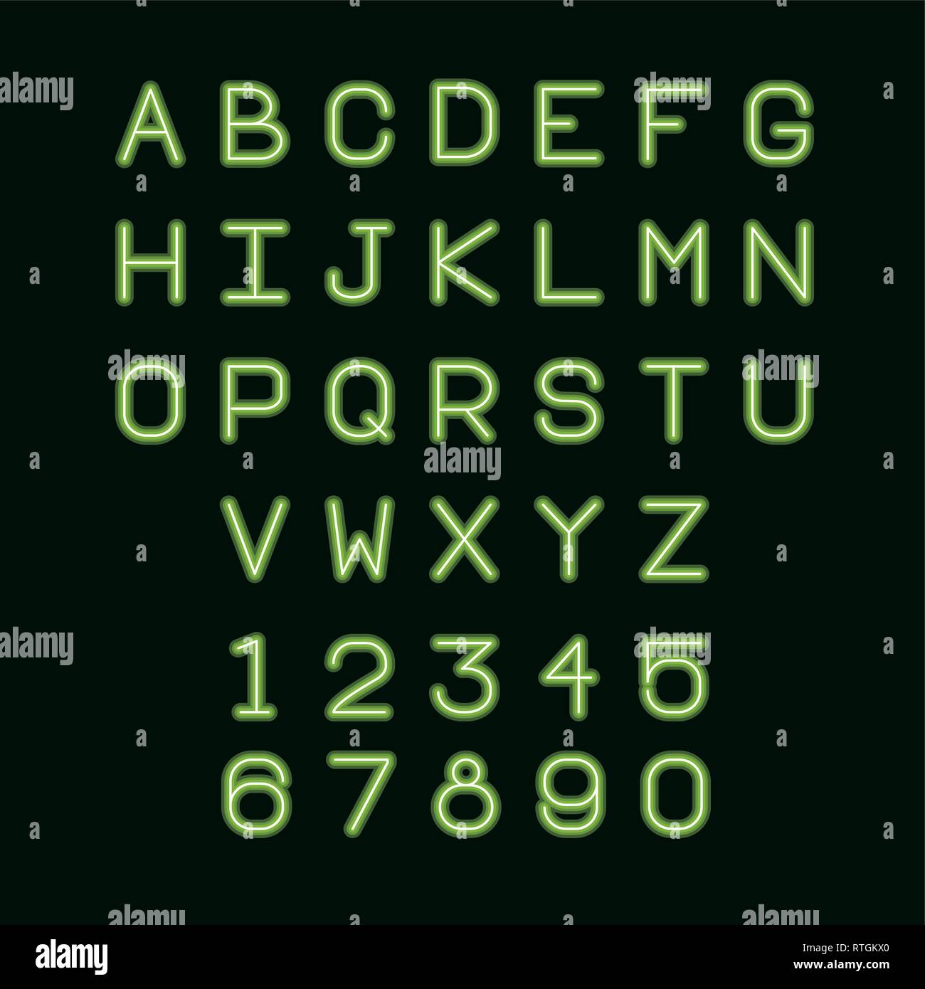 Electric led lights green Stock Vector Images - Alamy