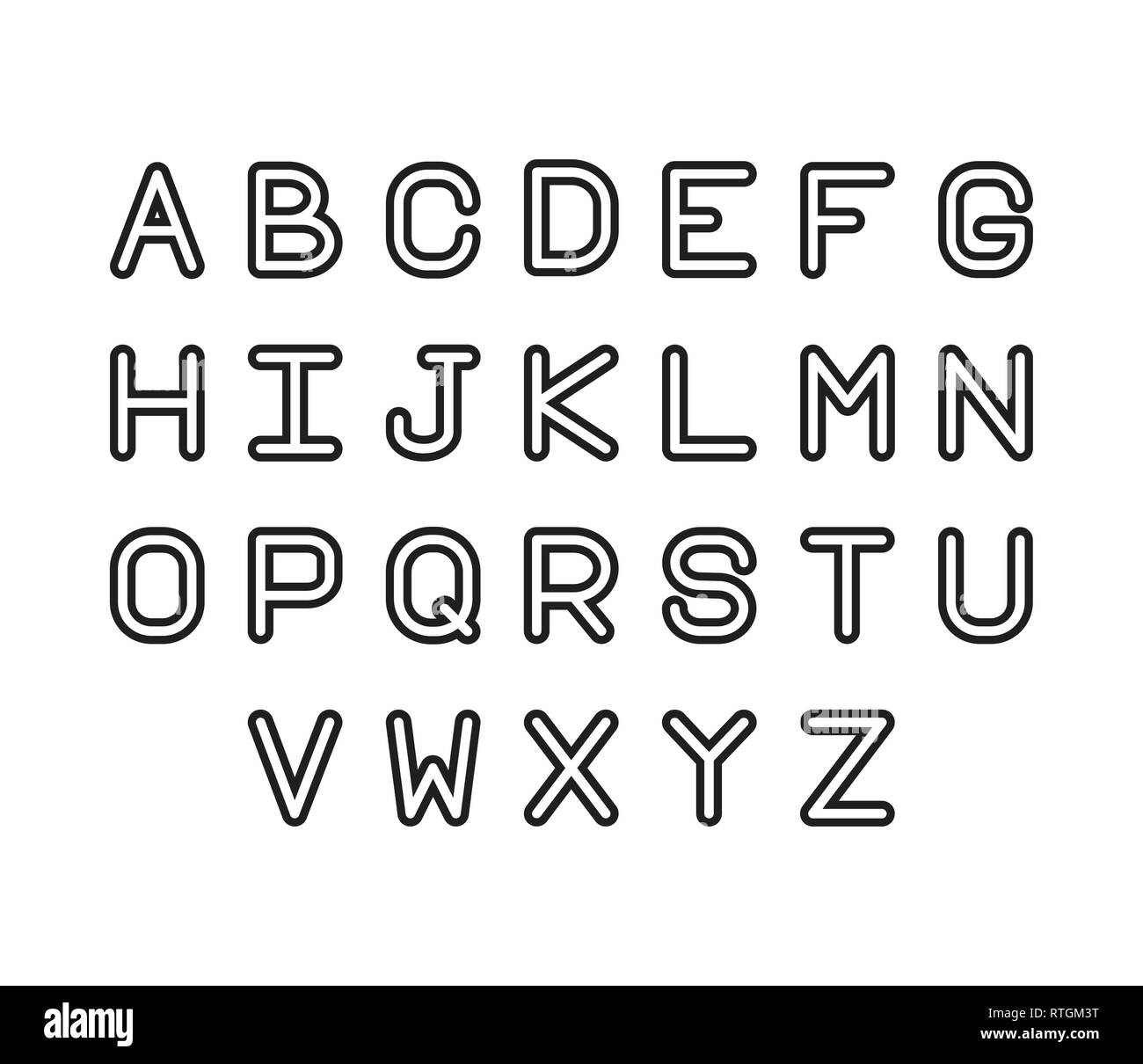 black fonts on white background Stock Vector Image & Art - Alamy