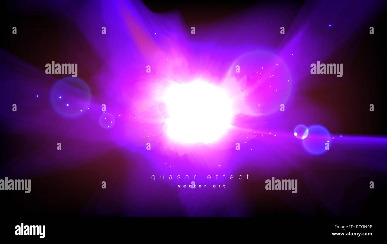 Abstract Quasar Effect in Vector Stock Vector Image & Art - Alamy
