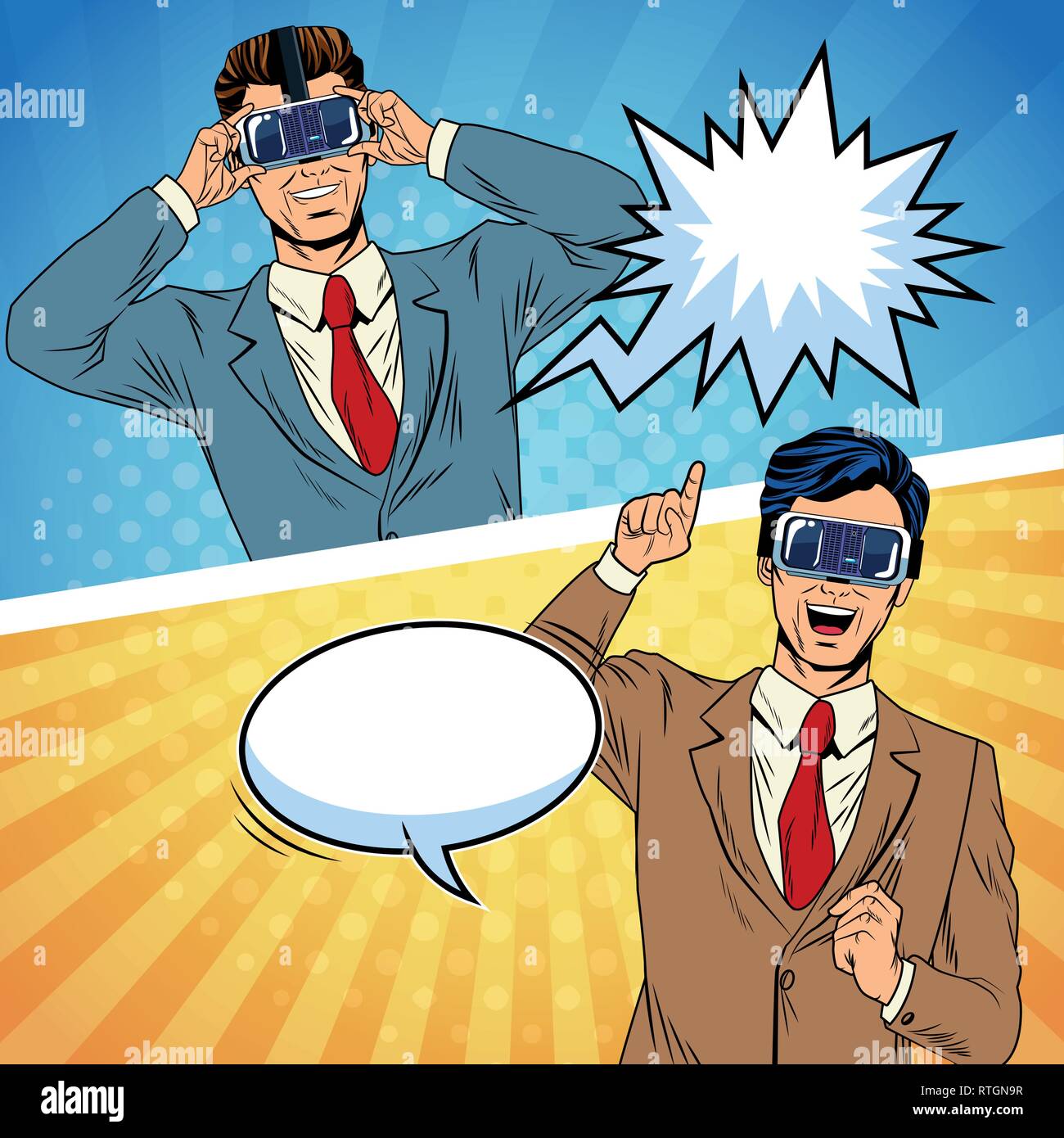 Businessman businessmen cartoon comic hi-res stock photography and ...