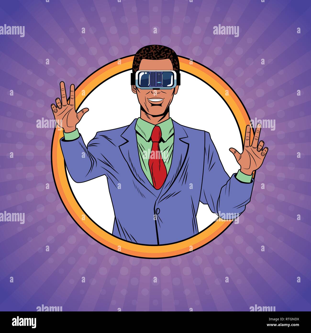 Suprised man Stock Vector Images - Alamy