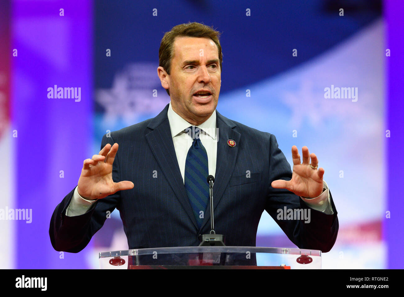 U.S. Representative Mark Walker (R-NC) seen speaking during the ...