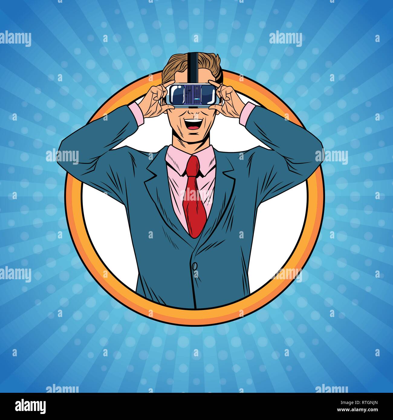 Suprised man Stock Vector Images - Alamy