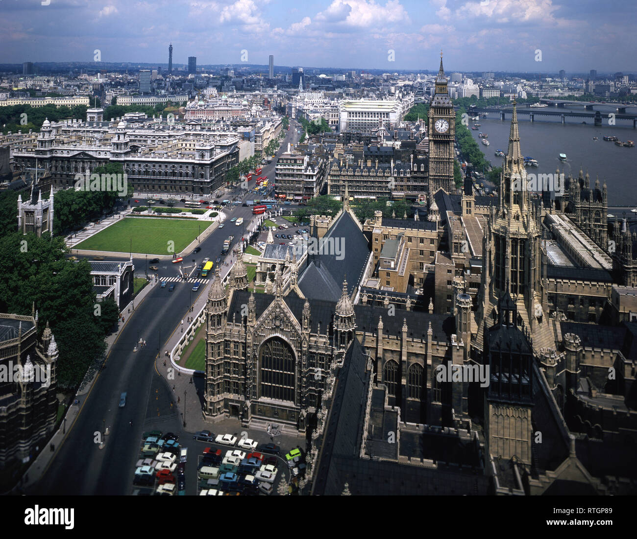 Aerial view of parliament square london hi-res stock photography and ...