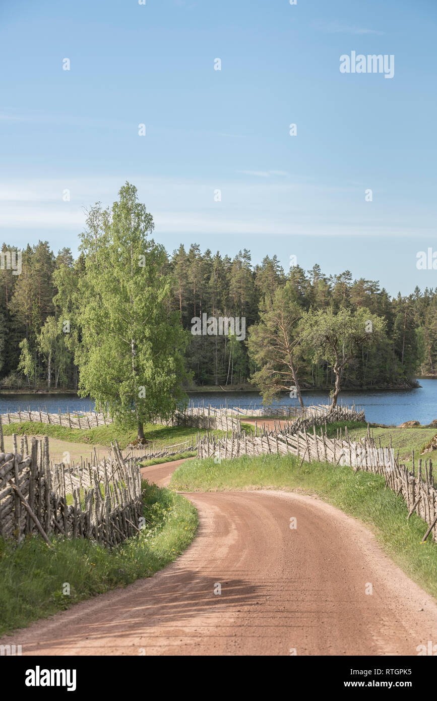 Traditional swedish fence hi-res stock photography and images - Alamy