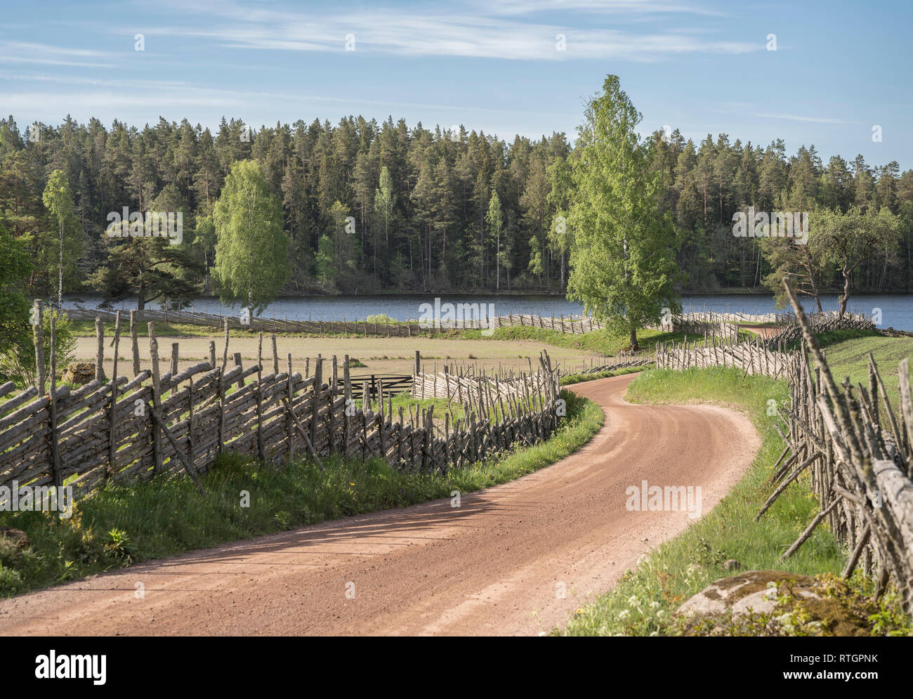 Traditional swedish fence hi-res stock photography and images - Alamy