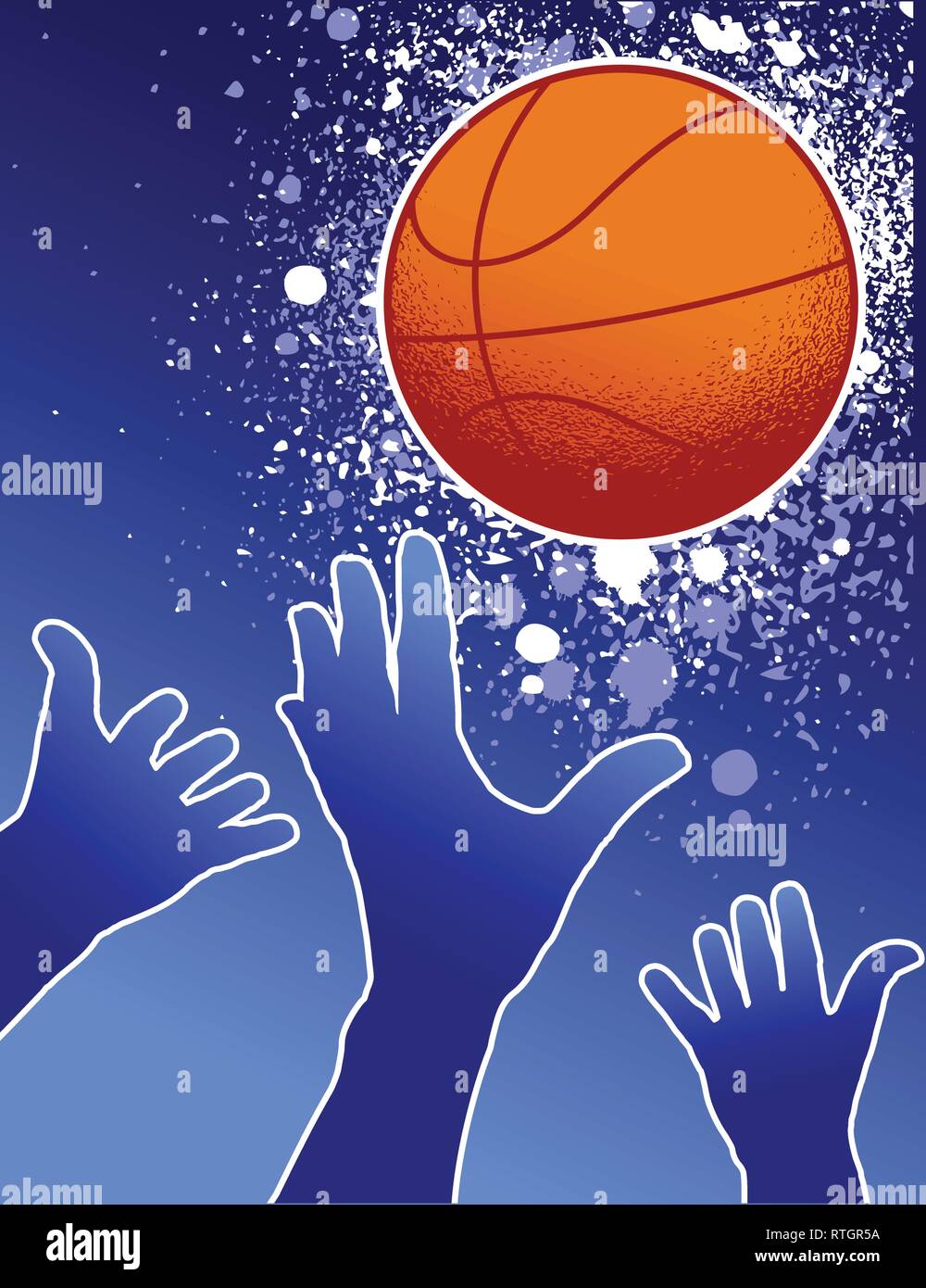 Basketball background Stock Vector Images - Alamy