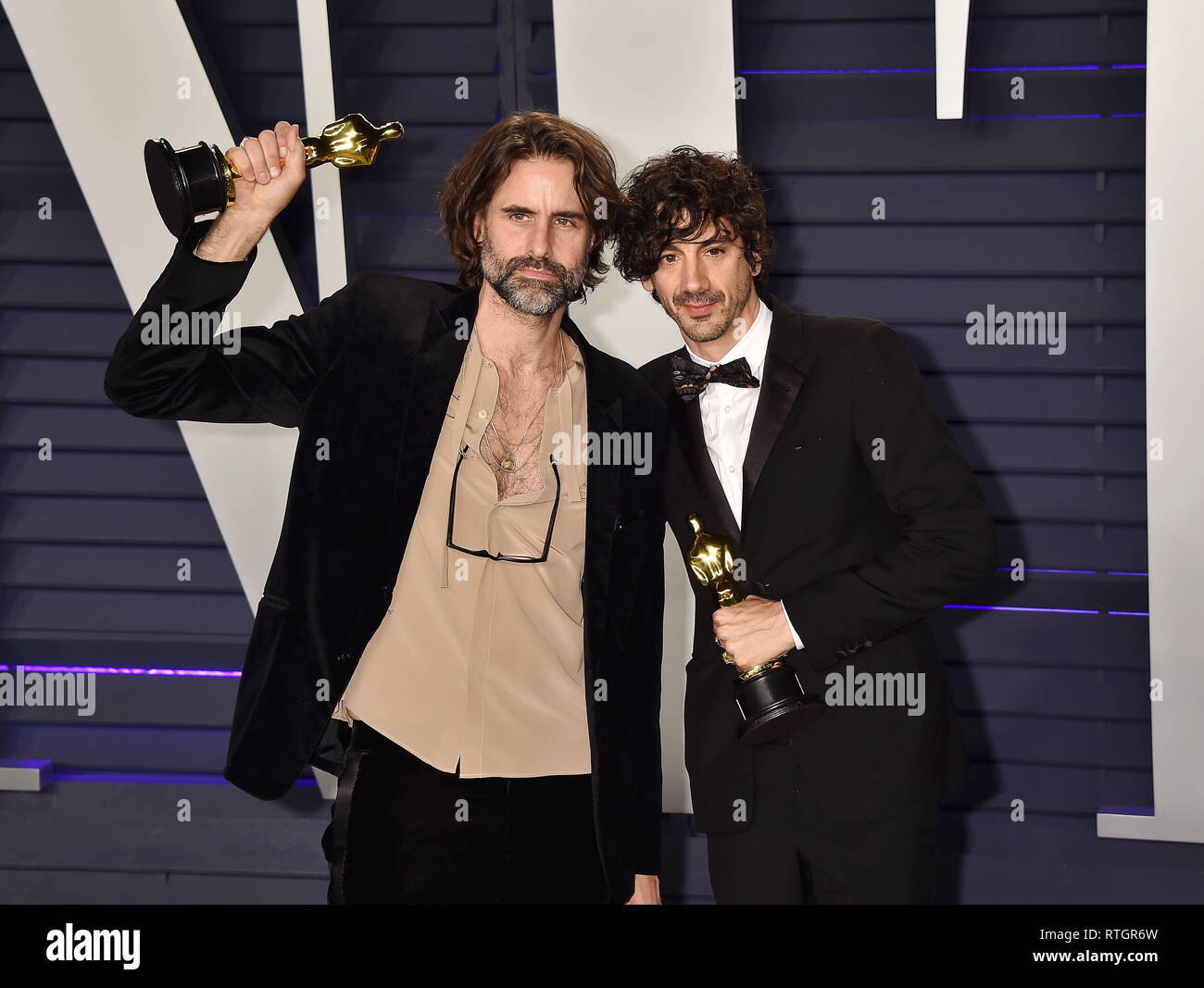 BEVERLY HILLS, CA - FEBRUARY 25: Andrew Wyatt (L) and Anthony ...