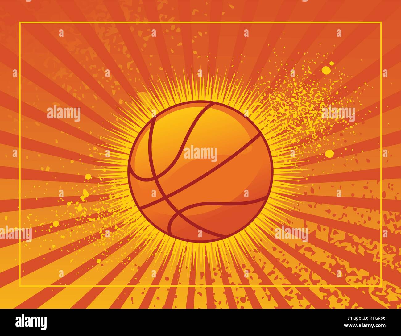 Abstract basketball banner Stock Vector Images - Alamy
