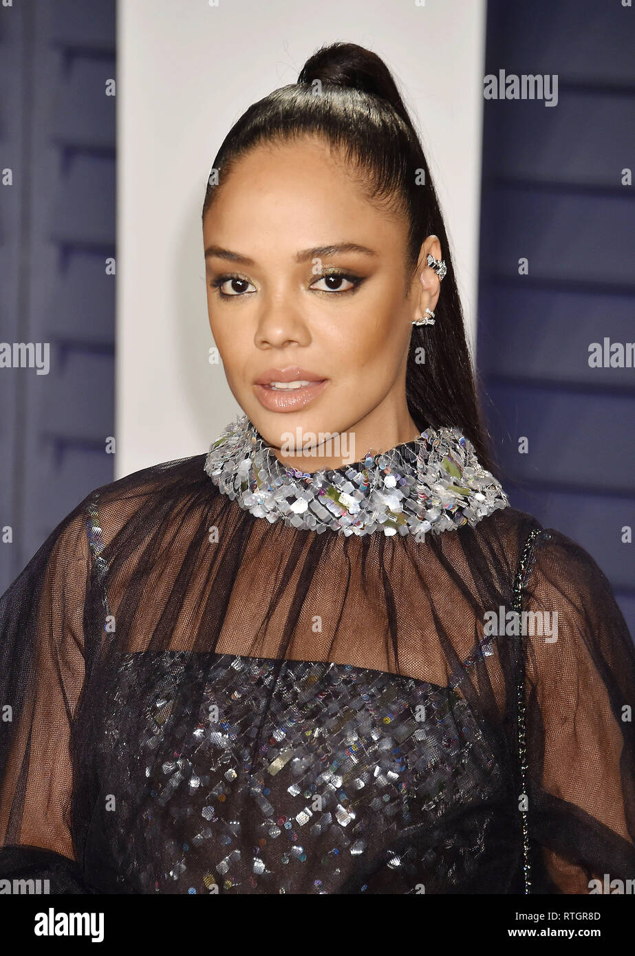 BEVERLY HILLS, CA - FEBRUARY 25: Tessa Thompson attends the 2019 Vanity ...