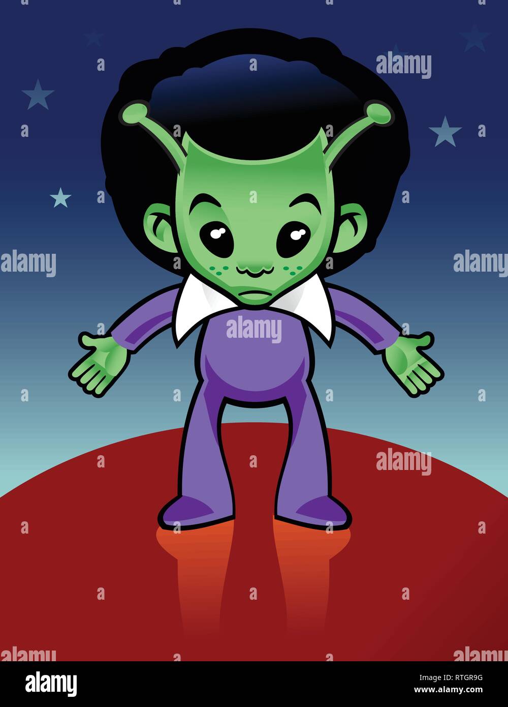 Alien cartoon hi-res stock photography and images - Alamy