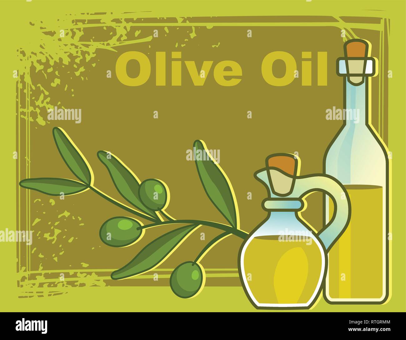 Olive oil bottle vector vectors hi-res stock photography and images - Alamy