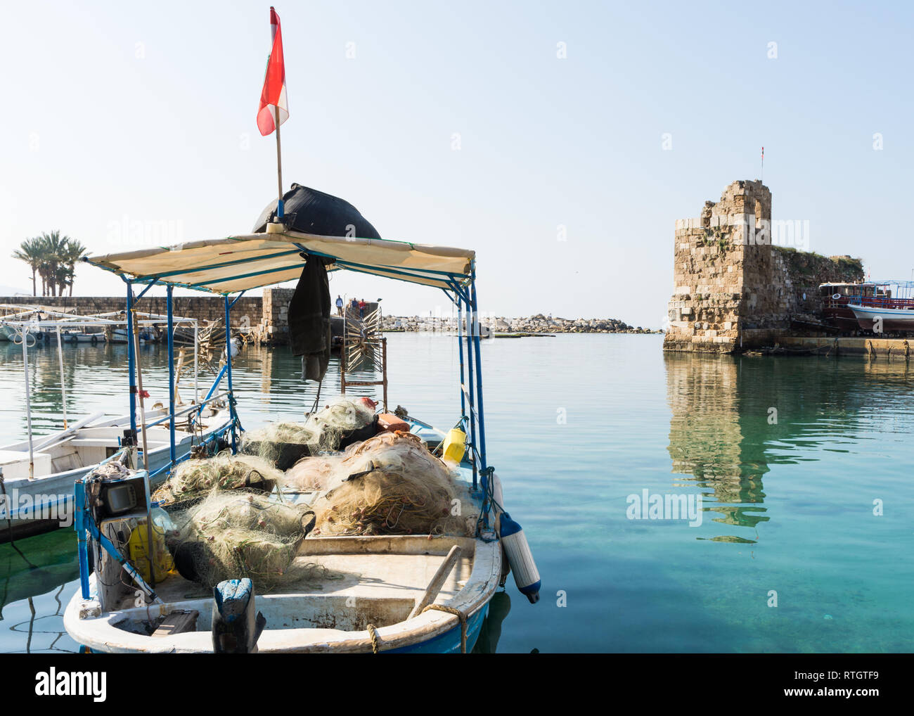 Byblos harbor, Jbeil, Lebanon Stock Photo - Alamy