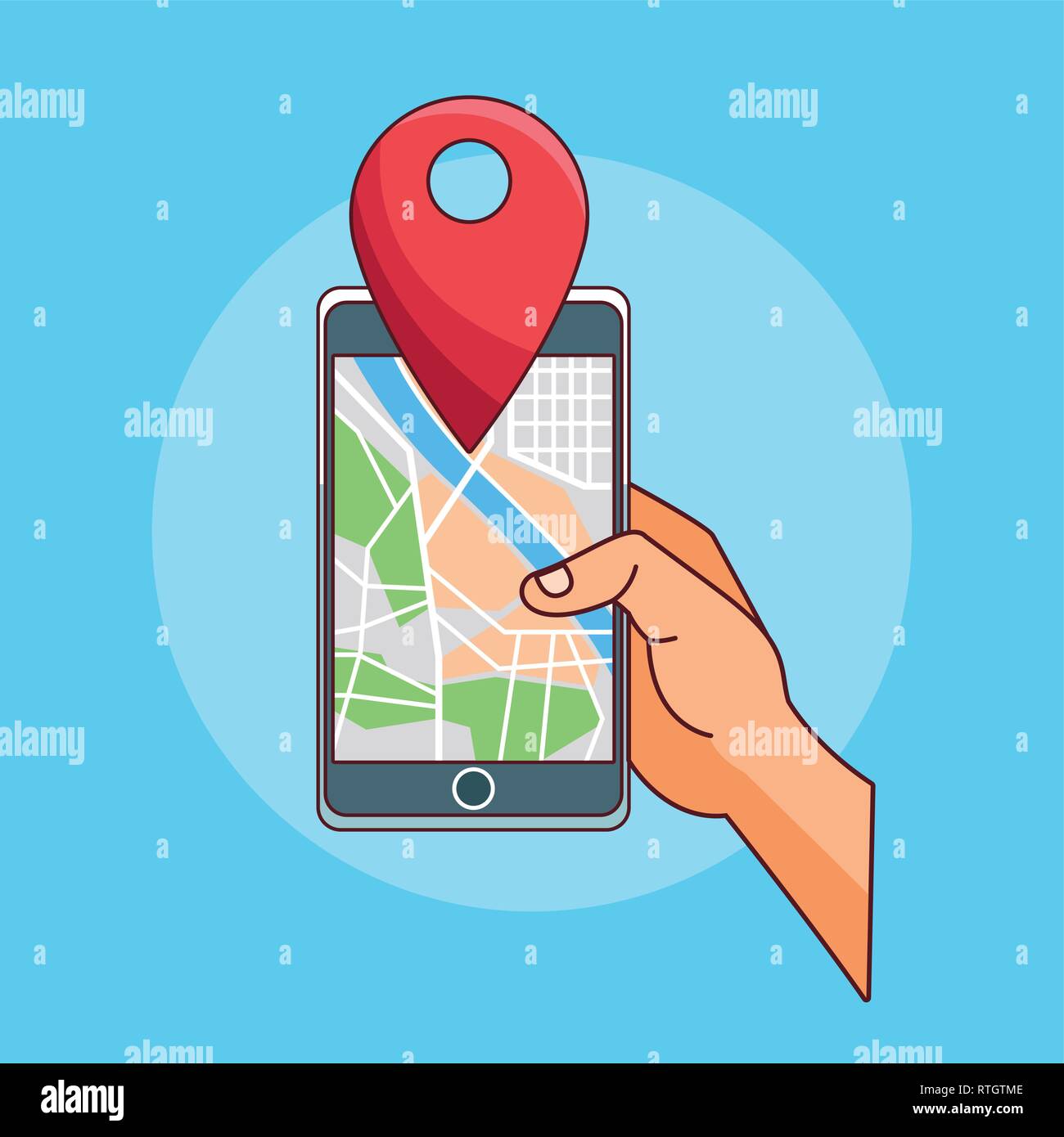 Gps games Stock Vector Images - Alamy