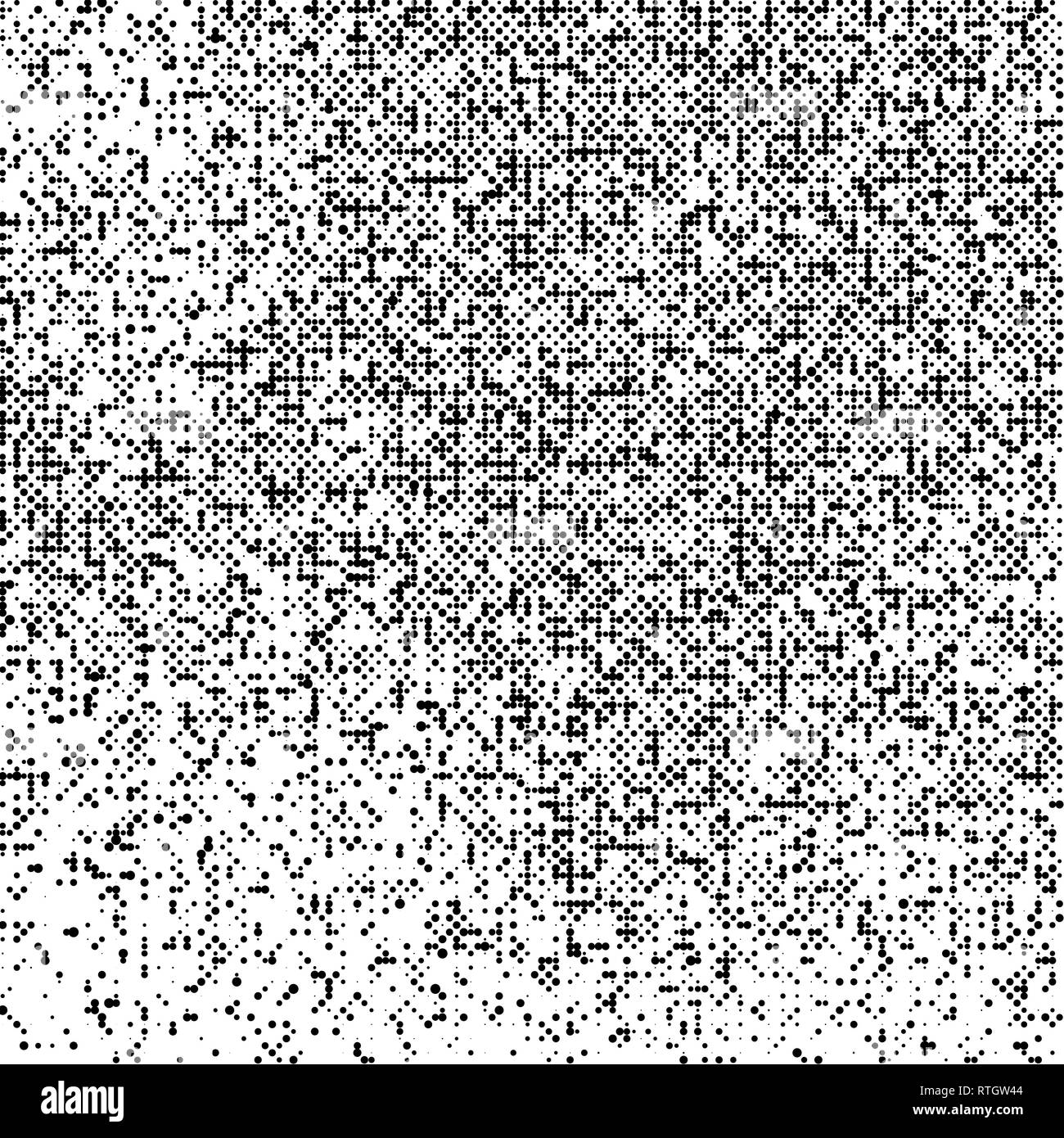 Black Halftone Texture On White Background. Braille Code Imitation ...
