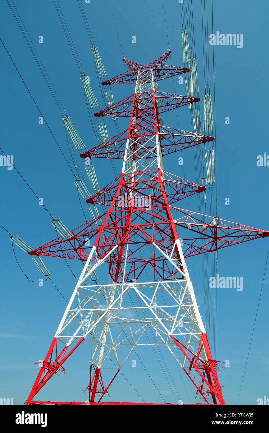 Poland high voltage power line hi-res stock photography and images - Alamy