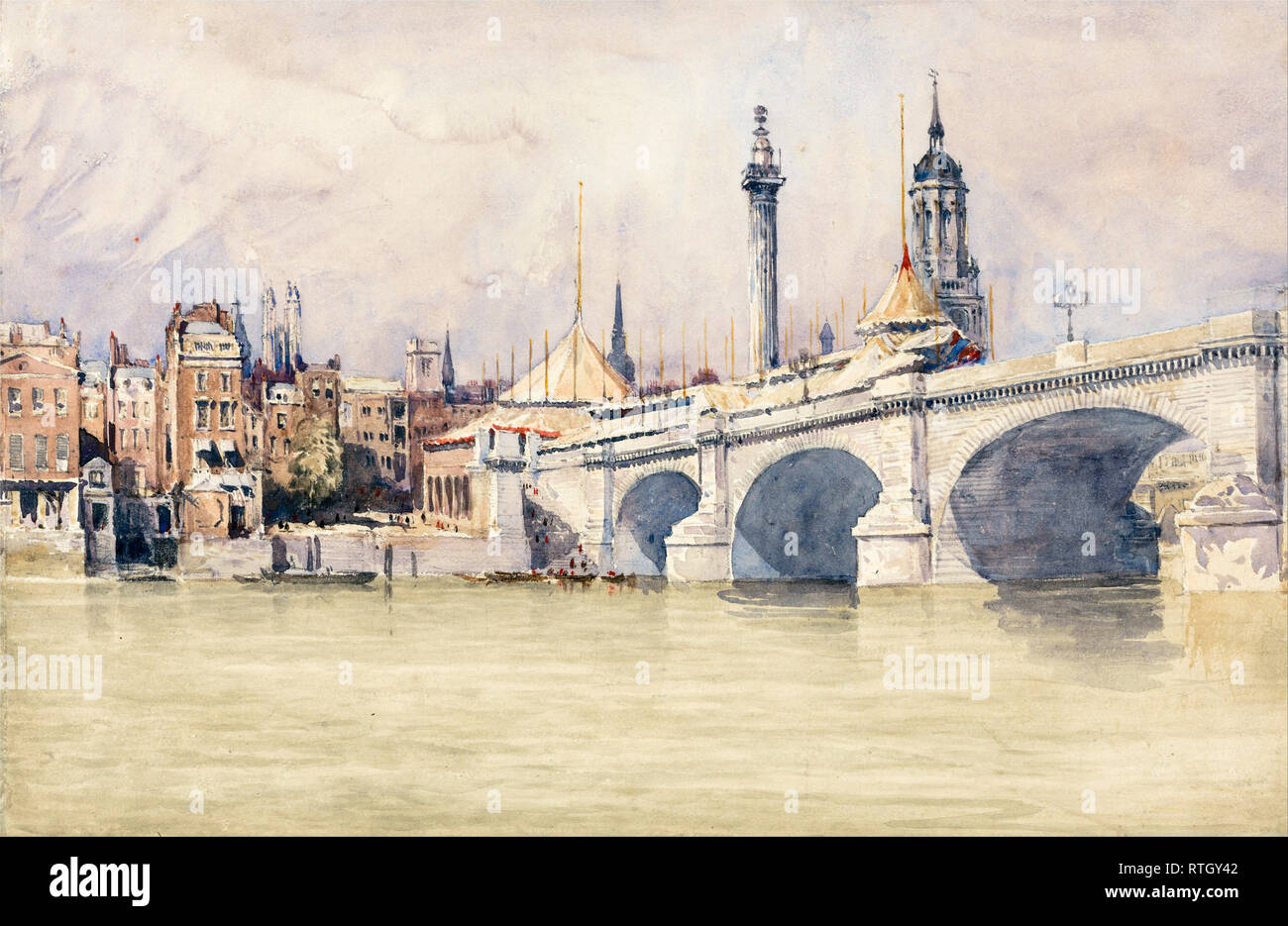 Watercolour Paintings Of London High Resolution Stock Photography and ...