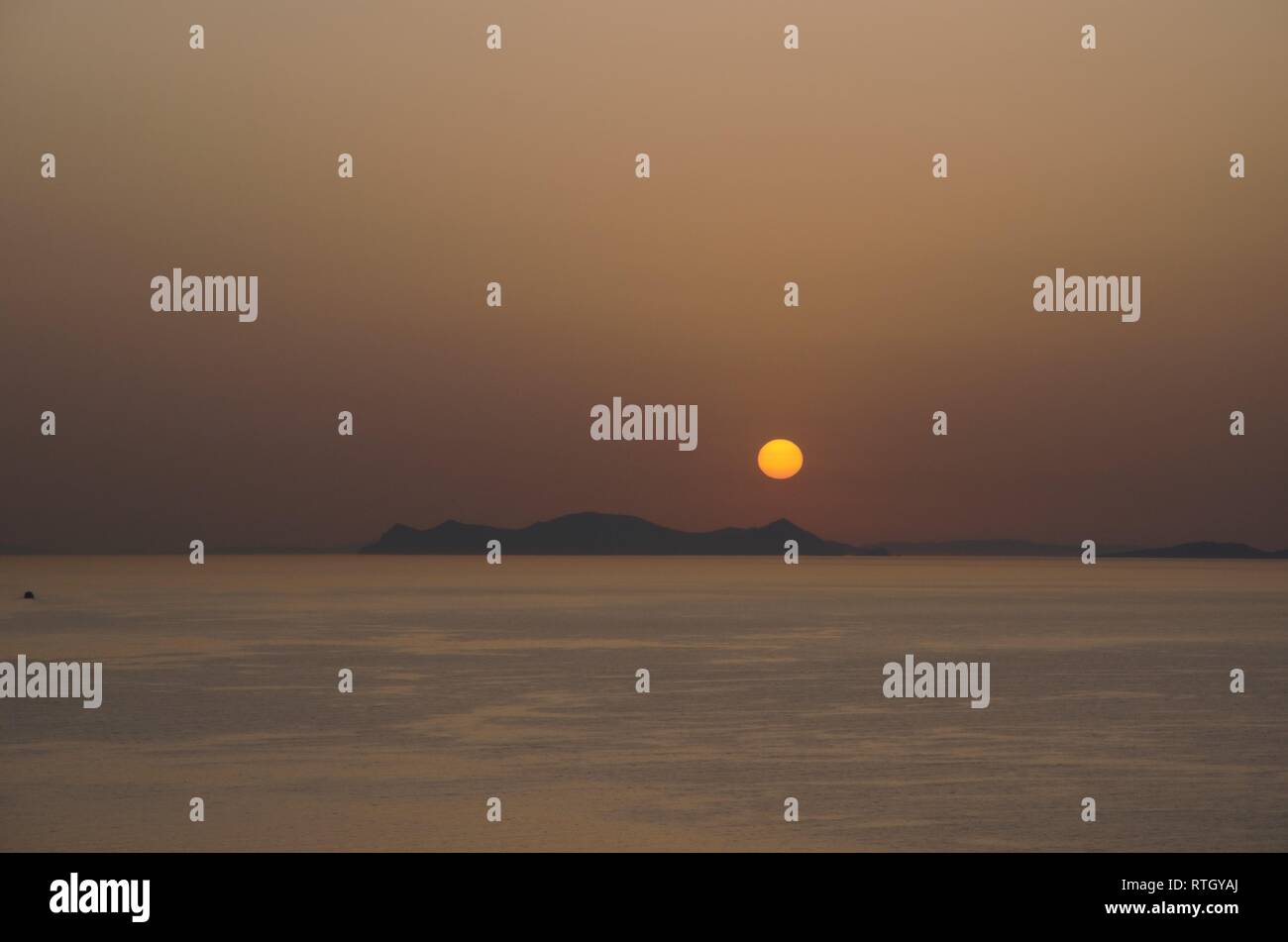 Lovely sunset over Santorini – Greek island Stock Photo - Alamy