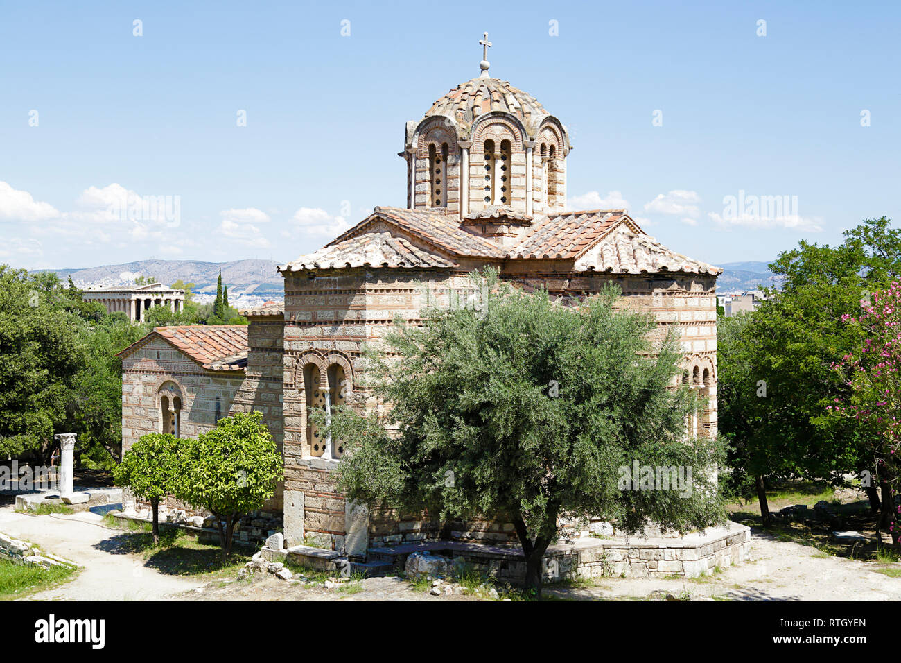 Byzantine church (Holy Apostles of Solakis) located in Ancient Agora ...