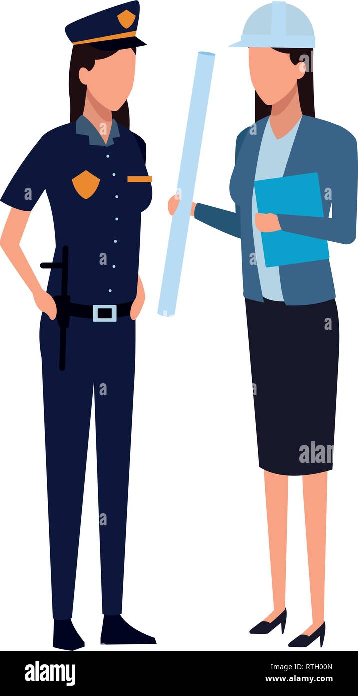 Jobs and professions avatar Stock Vector Image & Art - Alamy