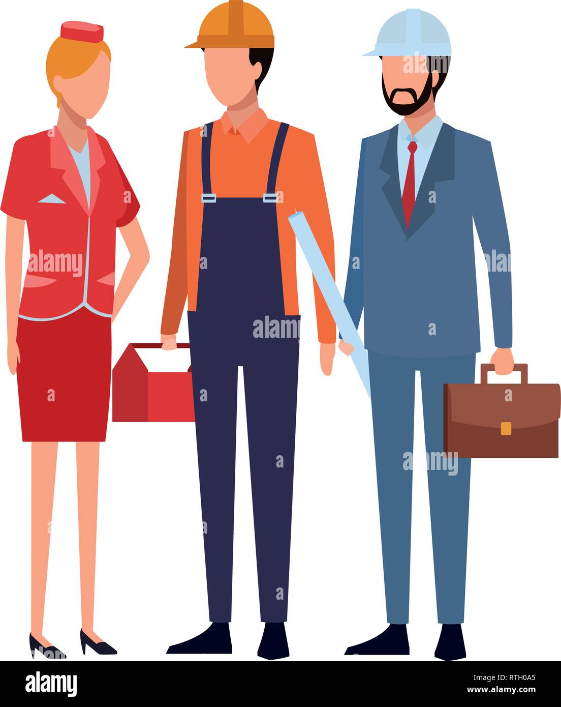 Jobs and professions avatar Stock Vector Image & Art - Alamy