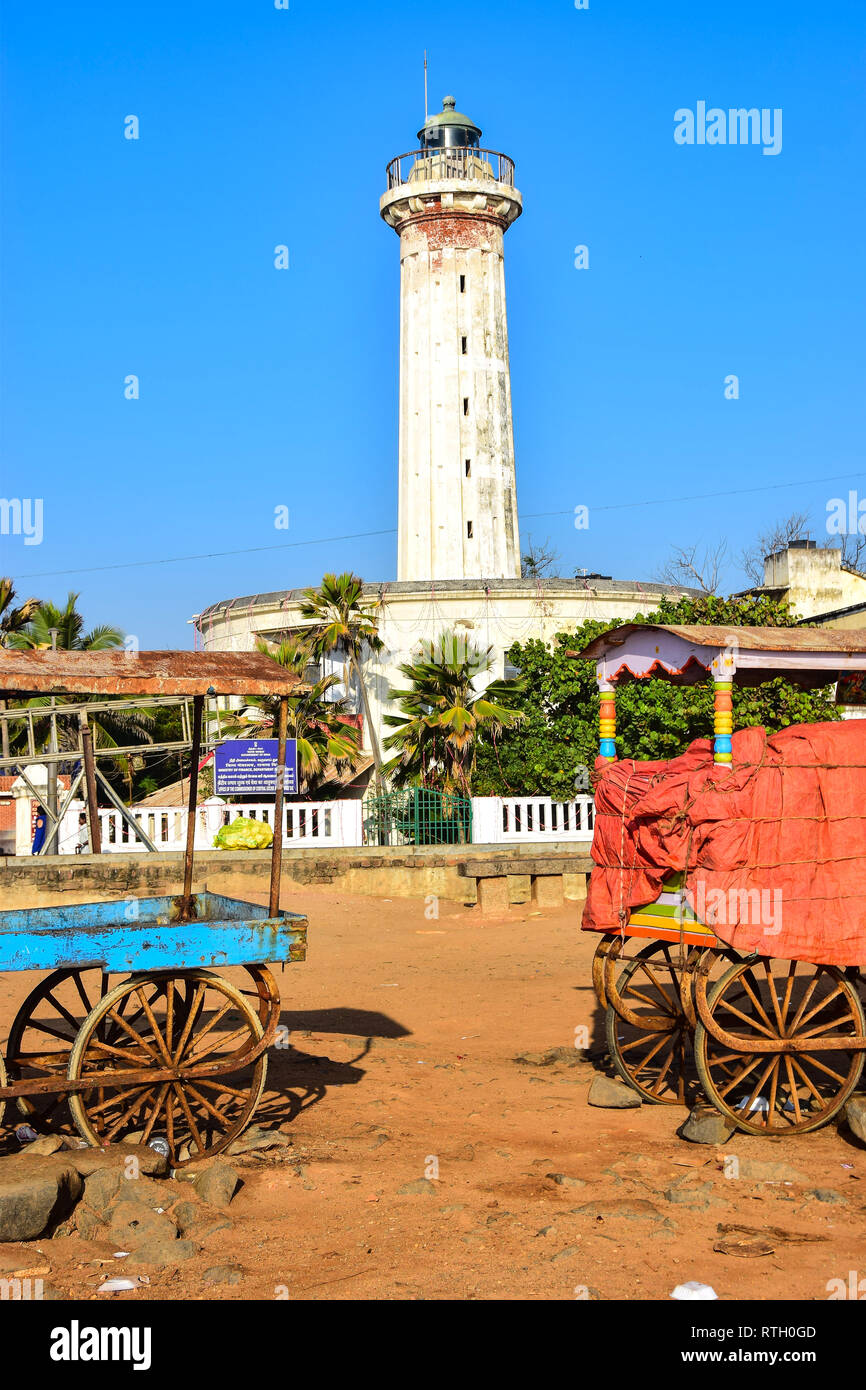 Lighthouse puducherry hi-res stock photography and images - Alamy